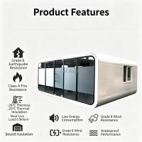 China 10ft Modern Apple Sleep Pod Prefab Tiny Home Multi-layer Soundproof QR Code Lock Modular Design Outdoor Mobile Quiet Rest Areas for sale