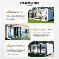 China 10ft Modern Apple Sleep Pod Prefab Tiny Home Multi-layer Soundproof QR Code Lock Modular Design Outdoor Mobile Quiet Rest Areas for sale