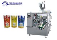 China Shower Gel Laundry Liquid Premade Pouch Packaging Machine 60 Bags/Minute for sale