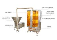 China Viscous Sauce Automatic Liquid Packing Machine Touch Screen 0.6Mpa 650kg for sale