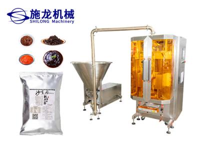 China Viscous Sauce Automatic Liquid Packing Machine Touch Screen 0.6Mpa 650kg for sale