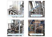 China Curd Cup Automatic Bottle Filling Capping Labeling And Sealing Machine OEM 9KW 380V for sale