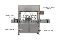 China Fruit Juice 4 Head Automated Bottle Filling Machine GMP 0.8MPa 300kg for sale