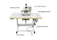 China Durable Ultrasonic Ear Loop Semi Auto Face Mask Making Machine N95 Edge Welding for sale