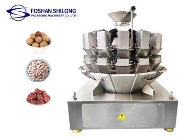 China Puffed Food 10 Automatic Multi Head Weigher Single Phase IP65 Waterproof for sale