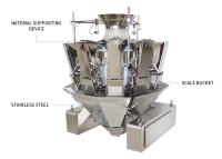 China AC220V 10 Head Multi Head Combination Weigher 10g To 2000g Quantitative for sale