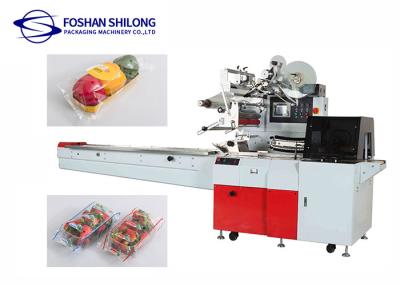 China Tomota Cucumber Vegetable Packing Machine With Automatical Tray for sale