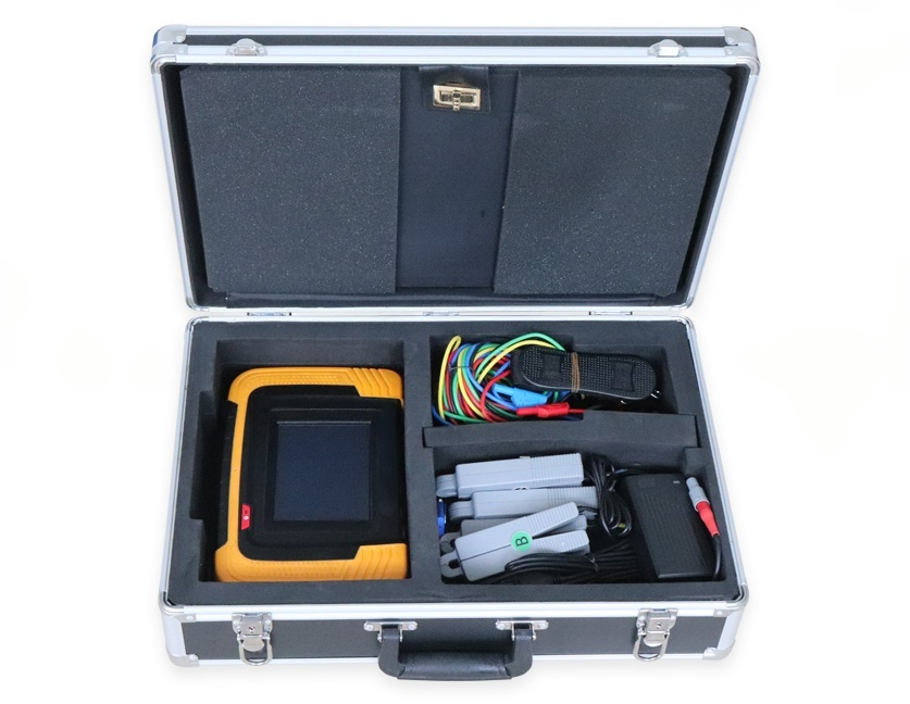 Power quality analyzer touchscreen operation interface