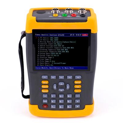 China Handheld Power Quality & Energy Analyzer for 3-Phase Systems, Harmonics, Power Factor & Load Analysis for sale