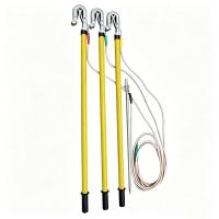 China High Voltage Epoxy Rod Grounding Set With Good Insulation Copper Aluminum Clamp for sale