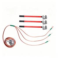 China High Voltage Epoxy Rod Grounding Set With Good Insulation Copper Aluminum Clamp for sale