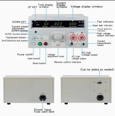 China MY-2670J Hipot Tester Low Voltage Withstand Voltage Test Set Interface For Switch Cabinet Insulation Test for sale