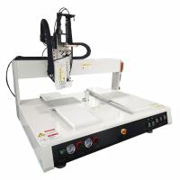 China MY-136 Dual‑Station Desktop Automatic AB Glue Dispenser, 3‑Axis Epoxy Resin Dispensing Robot for sale
