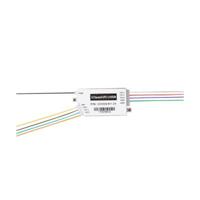 China 8CH Compact CWDM MUX DEMUX Module with 1260-1620nm Wavelength and ≤1.5dB Insertion Loss for Fiber Networks for sale