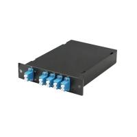 China 8CH Dual Fiber DWDM MUX DEMUX LGX Module with <2.4dB Insertion Loss for CATV and PON Networks for sale