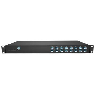 China 1U 19-inch 16-Channel DWDM MUX DEMUX Module with LC/UPC Connectors, Monitor Port, and -40°C to 85°C Operating Range for sale
