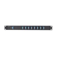 China High Channel Isolation  1470nm to 1610nm 1U 19inch 8CH Duplex CWDM Mux and Demux for 5G Network Solution for sale