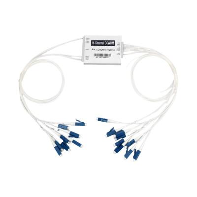China 16-Channel CCWDM MUX/DEMUX Module with ≤1.5dB Insertion Loss and 20nm Channel Spacing for Fiber Optic Networks for sale