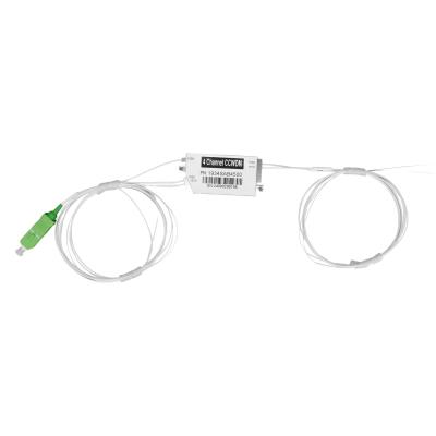 China 4CH CWDM CCWDM MUX DEMUX Module with ≤0.8dB Insertion Loss and 500mW Power Handling for Signal Transmission for sale