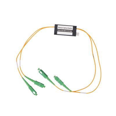 China Dual 2x2 Bypass Mechanical Optical Switch 27.0×12.0×8.2mm with ≤8ms Switching and 10 Million Cycle Durability for sale