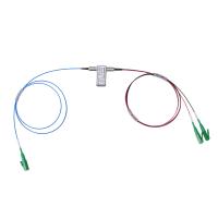 China 1x2 Mechanical Optical Switch with ≤8ms Switching Speed and 27.0×12.0×8.2mm Dimensions for 1260-1650nm Wavelength for sale