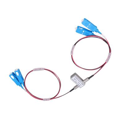 China Bidirectional 2x2 Mechanical Fiber Optic Switch - 27.0×12.0×8.2mm, ≤8ms Switching, 3V/5V Operation for sale