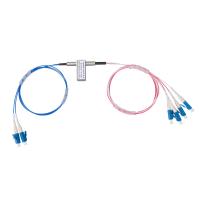 China Dual 1x2 Bypass Mechanical Optical Switch for 1310nm/1550nm Testing with ≤1.0dB Insertion Loss for sale