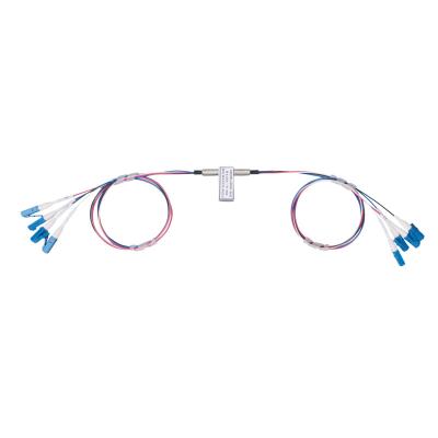 China Dual 2x2 Bypass Mechanical Optical Fiber Switch with 1260-1620nm SM and 850nm MM Wavelength, 3V/5V Operation for sale