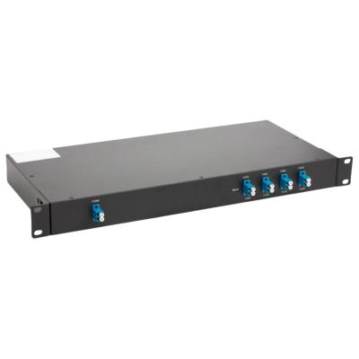 China Compact 8 Channels CWDM Mux Demux 1RU Rack Mount Simplex BIDI Transmission Transforming for sale