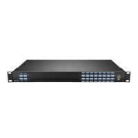China 1U 19-inch Rack Mount DWDM MUX DEMUX 16CH C21-C36 Dual Fiber with Monitor Port for sale