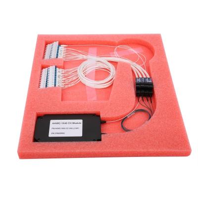 China 100GHz DWDM AAWG Athermal Module 40/48CH ITU Compliant with 3.5dB Insertion Loss and -20°C to 70°C Operating Range for sale