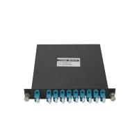 China Black Plug and Play 8 Channel CWDM Mux Demux LGX Box with 5.4dB Insertion Loss and 44×440×230mm Dimensions for sale