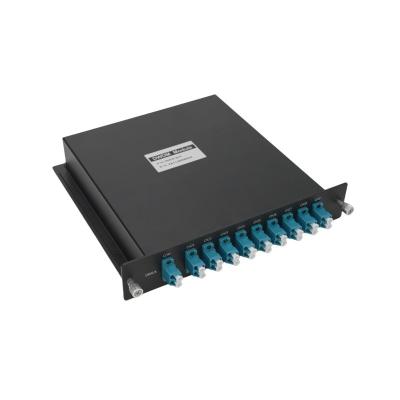 China 8 Channel DWDM Mux Demux Dual Fiber LGX Module with <2.5dB Loss and -40°C to 85°C Operating Range for sale