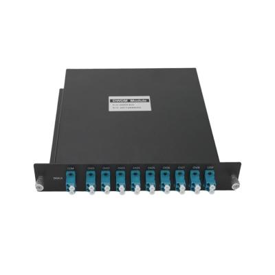 China Scalable DWDM OADM 8 Channel Mux Demux DWDM Dual Fiber LGX Module for sale