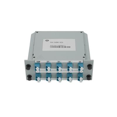 China 18 Channel CWDM OADM MUX DEMUX LGX Module 1270-1610nm with Simplex BIDI and ≤5.4dB Loss for sale