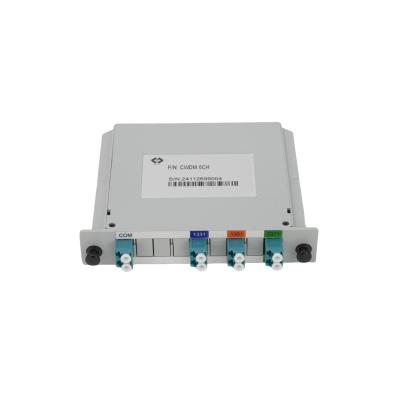China Hot Swappable 6-Channel CWDM OADM Fiber MUX DEMUX Module - 1270-1610nm Wavelength, 20×15×9cm for sale