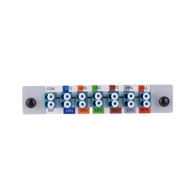 China 12CH CWDM Modules 1271-1371nm, 1391-1491nm  Mux/Demux Singel Fiber Low Insertion Loss High Isolation And Directivity Accept Customization for sale