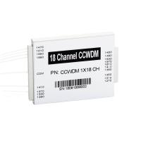 China 18-Channel CCWDM Multiplexer with ≤2.0 dB Insertion Loss and 55x45x6 mm Compact Design for High-Density Optical Networks for sale