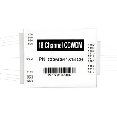 China 18CH Compact Coarse Wavelength Division Multiplexer CCWDM Mux with Advanced Free Space Optics Technology for sale