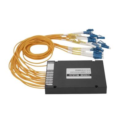 China Expandable 16CH CWDM Mux Demux Module Monitor Port Included 4.5dB IL LC UPC Single Fiber for sale