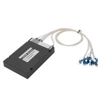 China Dual Fiber 4 Channels CWDM Mux Demux 1270 to 1330nm 1.0dB Typical IL LC UPC ABS BOX for Fiber Optic Networking Solution for sale