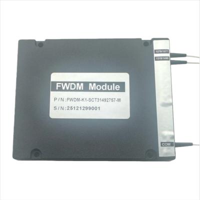 China FWDM MODULE MUX/DEMUX 1260-1660nm FTTH GPON 1290-1330&1480-1500nm NGA 1260-1280&1575-1650nm, Single mode Edge Filter WDM OADM for sale