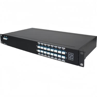 China High Isolation 16CH DWDM Mux Demux C41 C56 Dual Fiber 1U Rack LC UPC for sale
