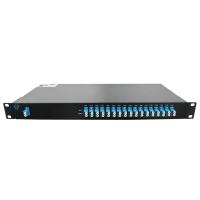 China Mux Demux CWDM 16+1 Channel Duplex LC/UPC Mon Port 1310-1610nm 1RU Ind Temp for sale