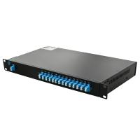 China Mux Demux CWDM 16+1 Channel Duplex LC/UPC Mon Port 1310-1610nm 1RU Ind Temp for sale