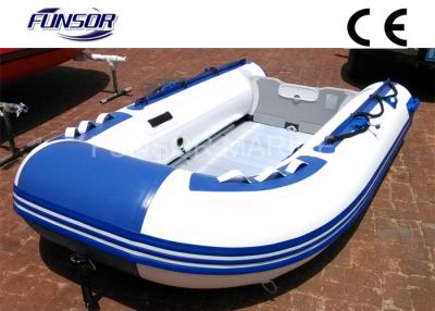 China White And Blue 2.9m Four Person Foldable Inflatable Boat With CE Approved for sale