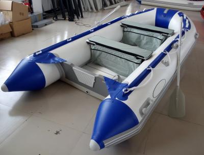 China 12 Feet Fishing Inflatable Yacht Tenders Aluminum Floor Inflatable Boat 5 Person for sale