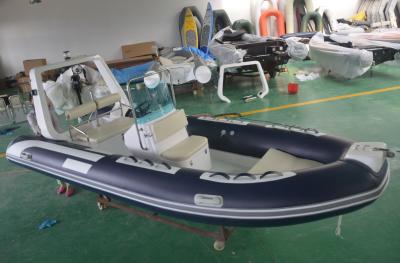 China 480cm GRP Rubber Inflatable RIB Boats , Adults / Kids Inflatable Boat for sale