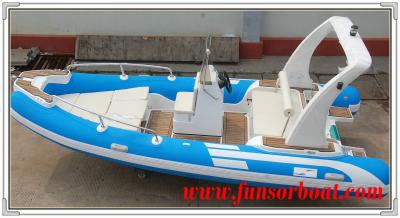 China Durable 18 Foot Hard Bottom Inflatable Rib Boats 10 Person Inflatable Boat for sale