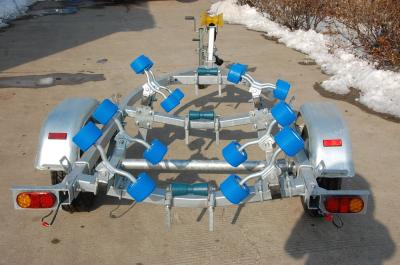 China Professional Single Jetski Folding Boat Trailer With ST175/80R13X2 Tire for sale